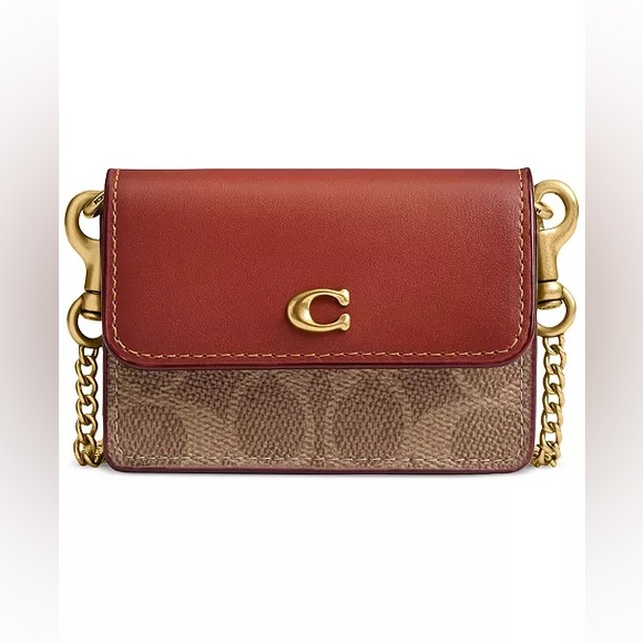 Coach | Bags | Coach Essential Half Flap Colorblocked Card Case | Poshmark
